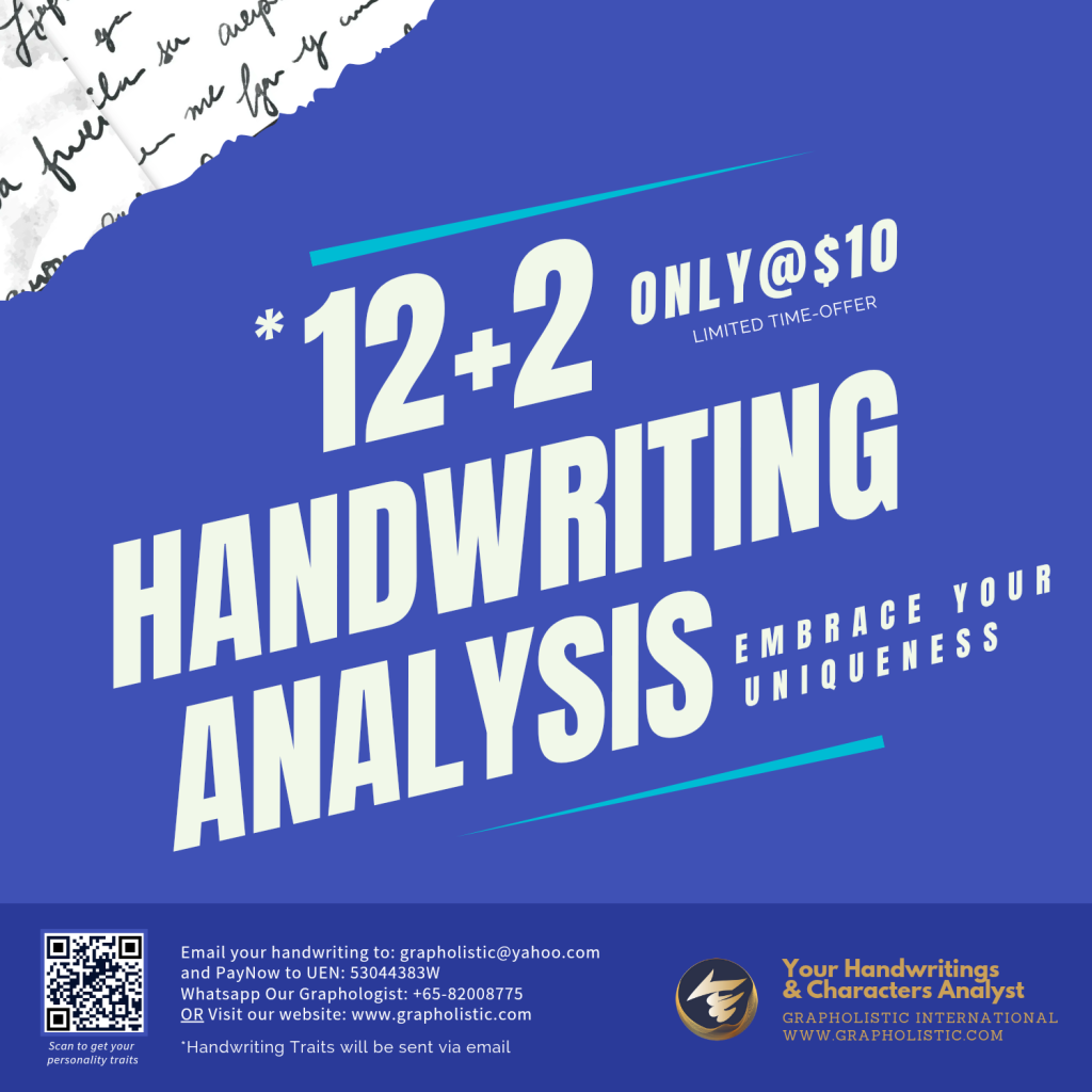 Discover Personality in 12+2 Handwriting Traits
