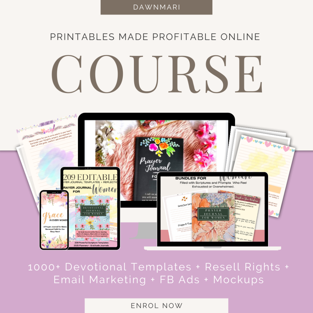 PRINTABLES MADE PROFITABLE ONLINE COURSE
